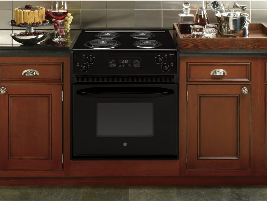 GE JM250DTBB 27 Inch Drop-in Electric Range with 4 Coil Burners, 3.0 cu ...