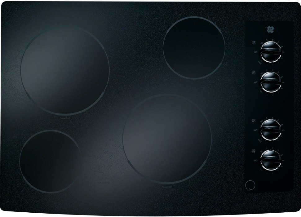 GE JP336DDBB 30 Inch Smoothtop Electric Cooktop with Ceramic-Glass ...