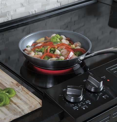 GE JS760BLTS 30 Inch Slide-In Electric Range with True Convection, Fast ...