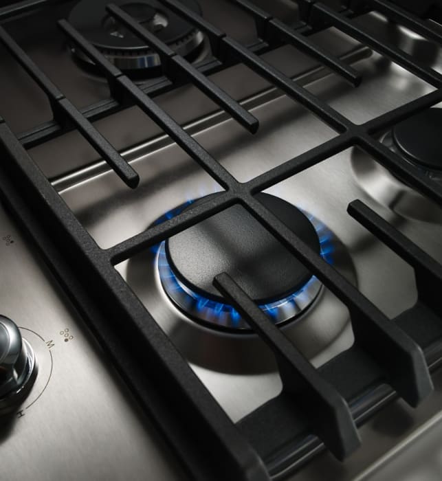 KitchenAid KCGS550ESS 30 Inch Gas Cooktop with 5 Sealed Burners, 17,000 ...