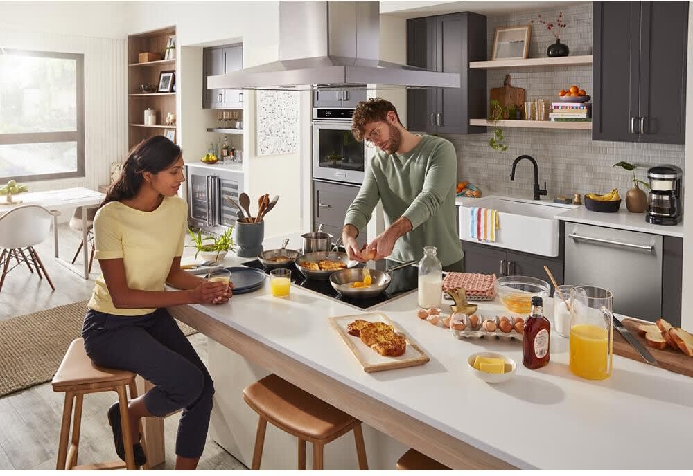 KitchenAid KCIG550JSS 30 Inch Induction Cooktop with 5 Elements, 10 ...