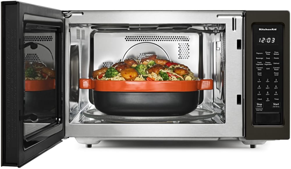 KitchenAid KMCC5015GBS 22 Inch Countertop Convection Microwave Oven ...