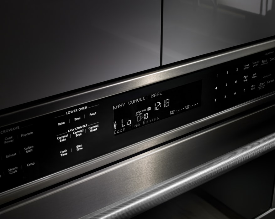 KitchenAid KOCE500EBS 30 Inch Double Combination Electric Wall Oven ...