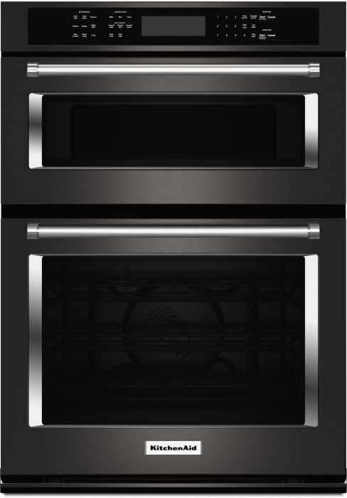 KitchenAid KOCE500EBS 30 Inch Double Combination Electric Wall Oven ...
