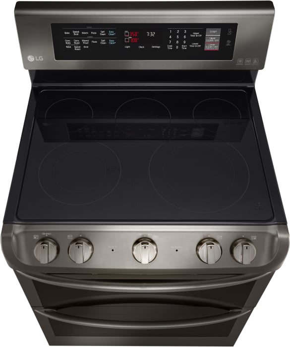 LG LDE4413BD 30 Inch Electric Range with 5 Radiant Heating Elements ...