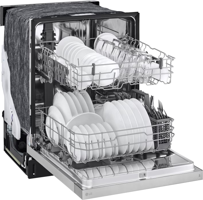 LG LDFC2423B 24 Inch Full Console Dishwasher with 15 Place Settings, 52 ...