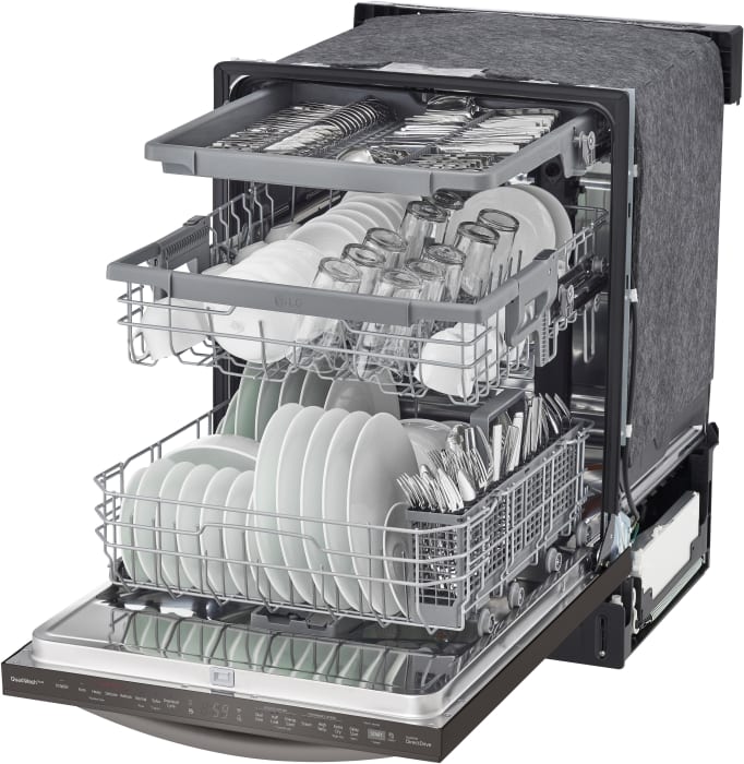 LG LDTS5552D 24 Inch Fully Integrated Smart Dishwasher with 15 Place ...