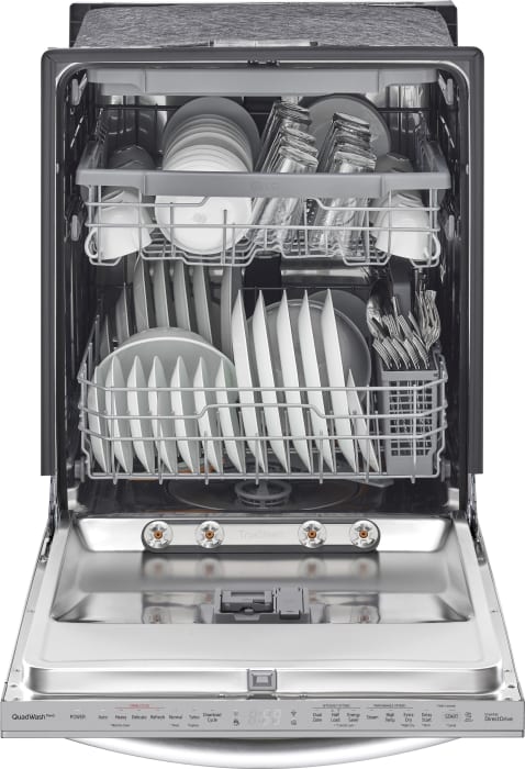 LG LDTS5552S 24 Inch Fully Integrated Smart Dishwasher with 15 Place ...