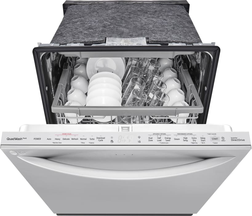 LG LDTS5552S 24 Inch Fully Integrated Smart Dishwasher with 15 Place ...