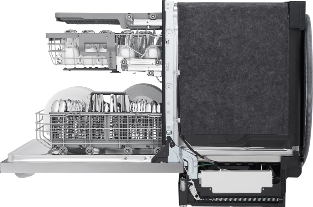 LG LDTS5552S 24 Inch Fully Integrated Smart Dishwasher with 15 Place ...