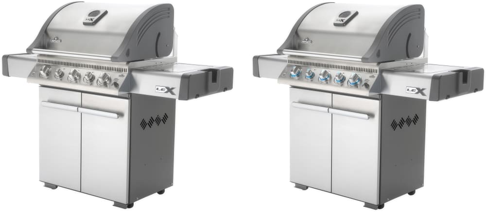 Napoleon LEX485RSIBPSS 62 Inch Freestanding Gas Grill with 675 sq. in ...