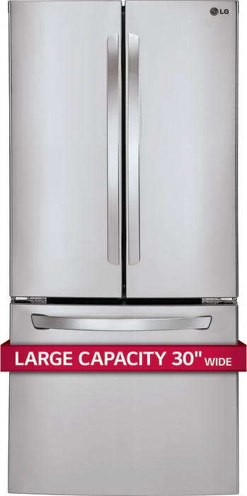 LG LFC22770ST 30 Inch French Door Refrigerator with 21.8 Cu. Ft ...