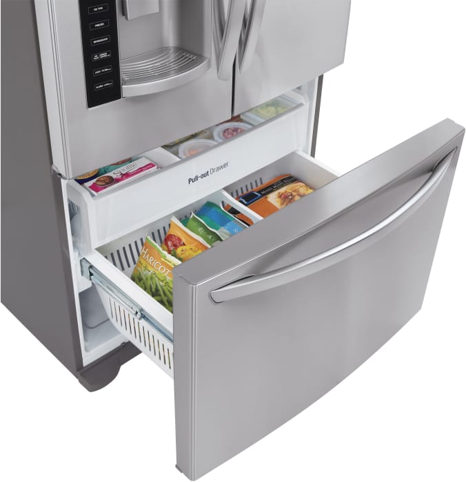 LG LFX25974ST 36 Inch French Door Refrigerator with Slim SpacePlus™ Ice ...