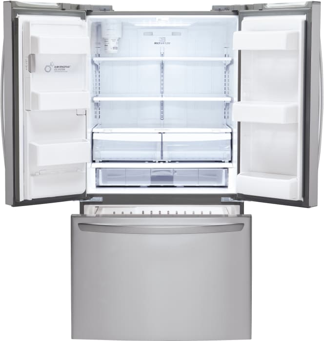 LG LFX25974ST 36 Inch French Door Refrigerator with Slim SpacePlus™ Ice ...