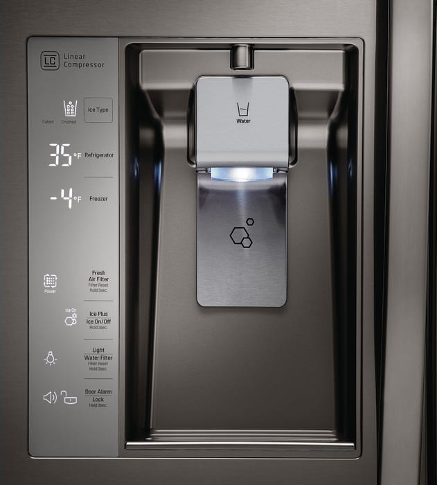 LG LFXC24726D 36 Inch Counter Depth French Door Refrigerator with Slim ...