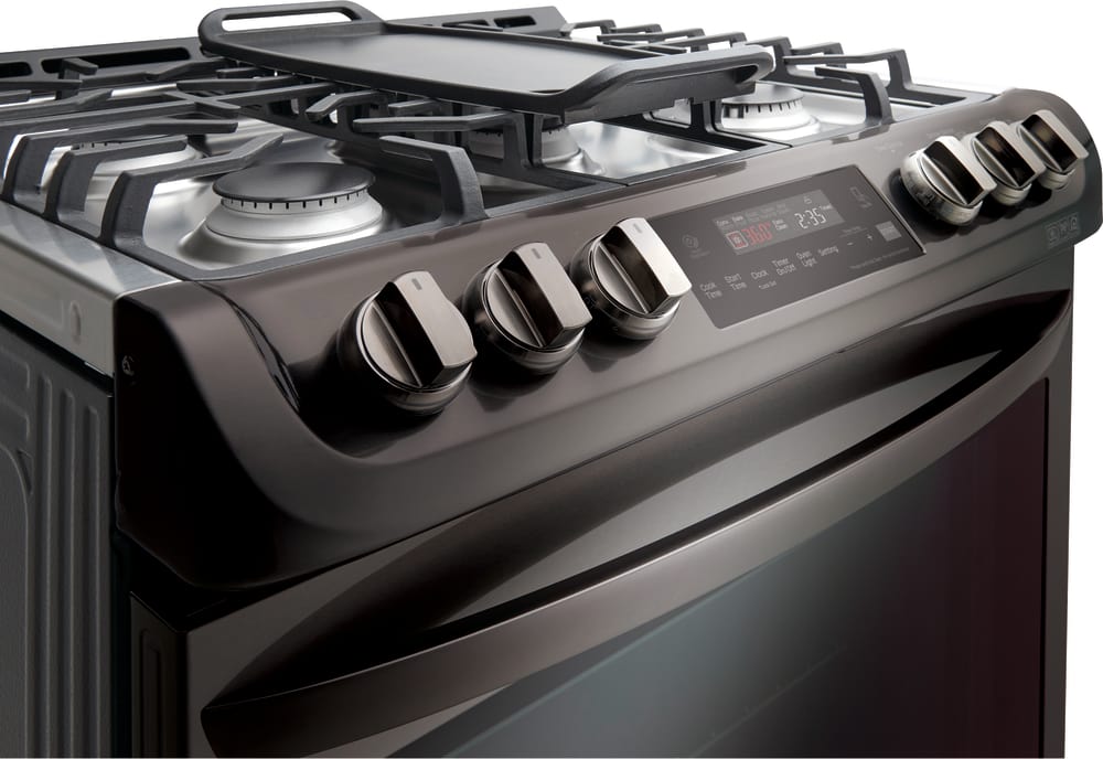 LG LSG4513BD 30 Inch Slide-in Gas Range with 5 Sealed Burners, 6.3 cu ...