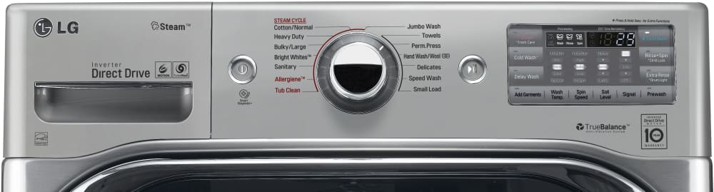 LG WM8100HVA 29 Inch Front Load Smart Washer with 5.2 Cu. Ft. Capacity ...