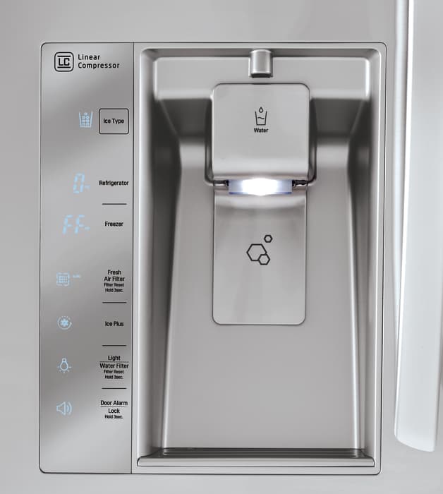 LG LMXC23746S 36 Inch Counter Depth 4-Door French Door Refrigerator ...