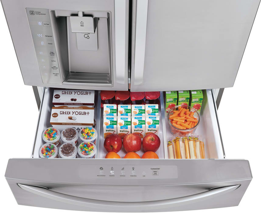 LG LMXS30776S 36 Inch 4-Door French Door Refrigerator with 29.7 cu. ft ...