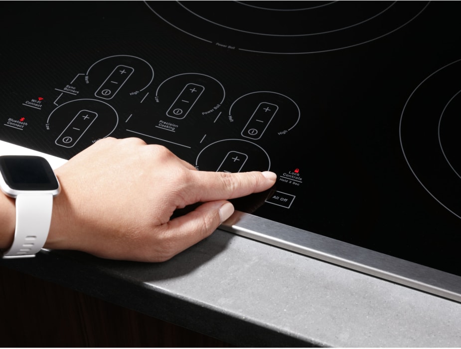 GE PEP9030STSS 30 Inch Electric Smart Cooktop with 5 Elements, Smooth ...