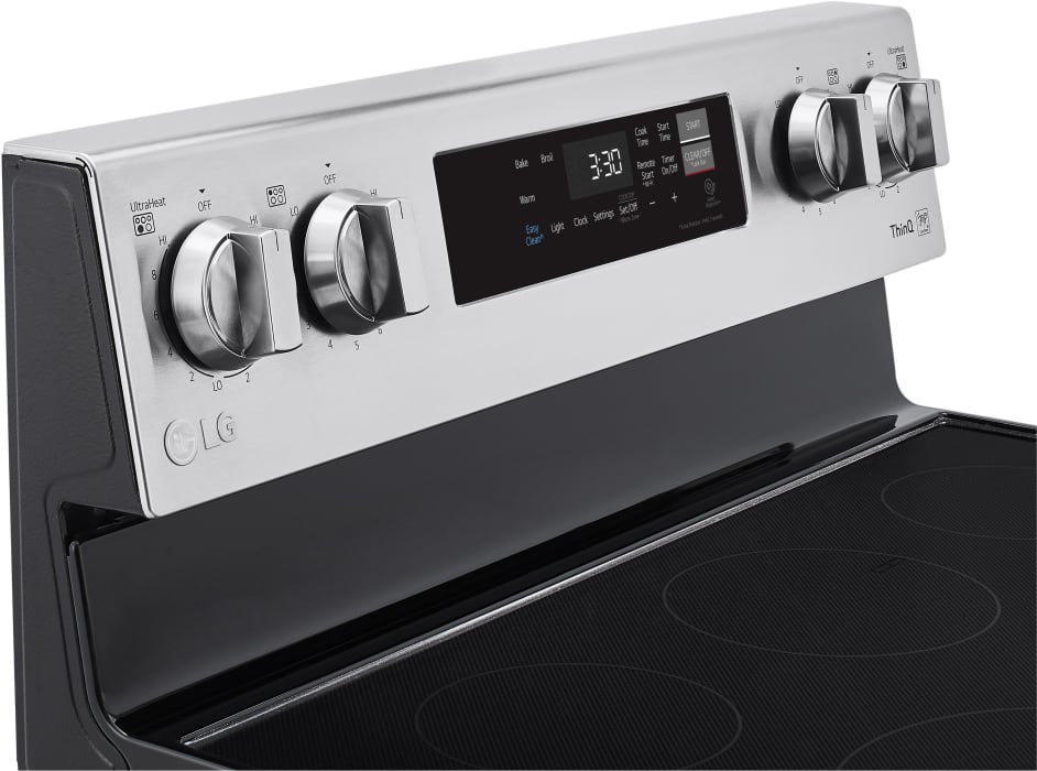 LG LREL6321S 30 Inch Electric Smart Range with 5 Radiant Elements, 6.3 ...