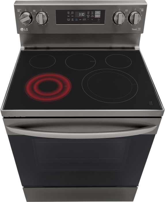 LG LREL6323D 30 Inch Electric Smart Range with 5 Radiant Elements, 6.3 ...