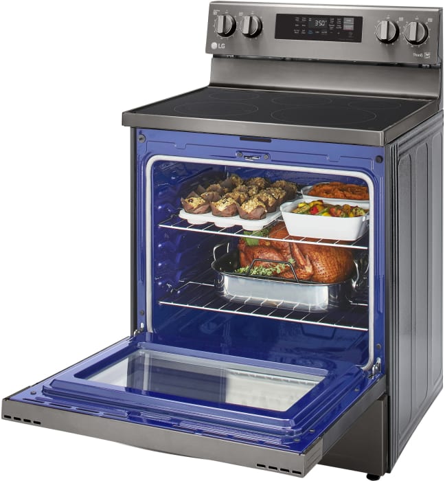 LG LREL6323D 30 Inch Electric Smart Range with 5 Radiant Elements, 6.3 ...