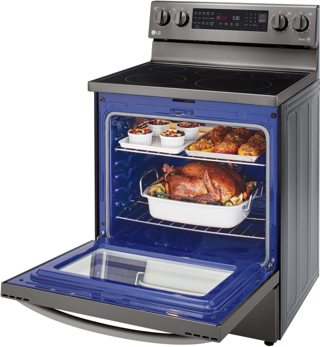 LG LREL6325D 30 Inch Electric Smart Range with 5 Radiant Elements, 6.3 ...