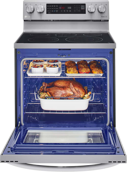 LG LREL6325F 30 Inch Electric Smart Range with 5 Radiant Elements, 6.3 ...
