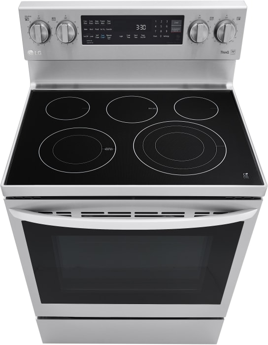 LG LREL6325F 30 Inch Electric Smart Range with 5 Radiant Elements, 6.3 ...