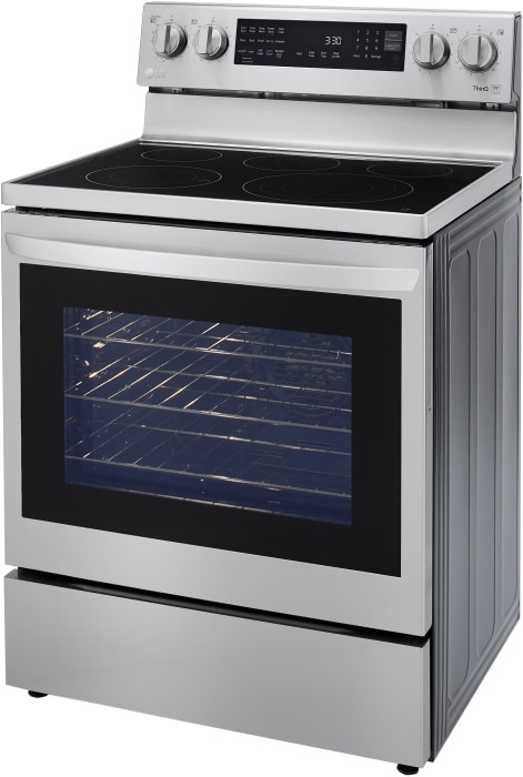 LG LREL6325F 30 Inch Electric Smart Range with 5 Radiant Elements, 6.3 ...