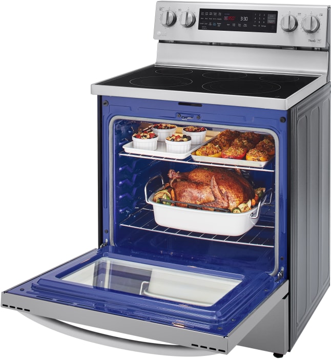 LG LREL6325F 30 Inch Electric Smart Range with 5 Radiant Elements, 6.3 ...