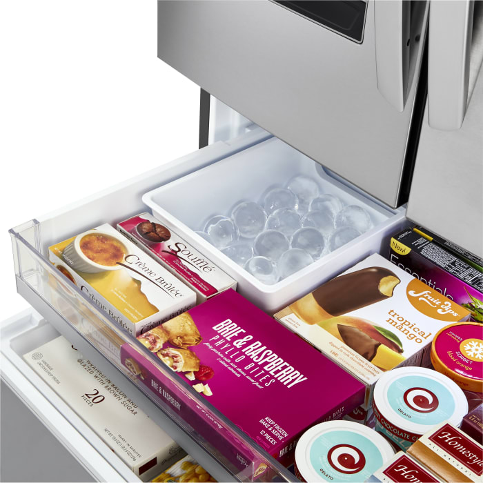 LG LRFDC2406S 36 Inch Counter Depth Smart French Door Refrigerator with ...