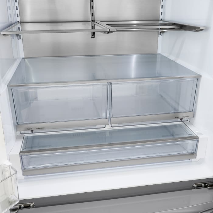 LG LRFDS3016S 36 Inch Smart French Door Craft Ice Refrigerator with 29. ...