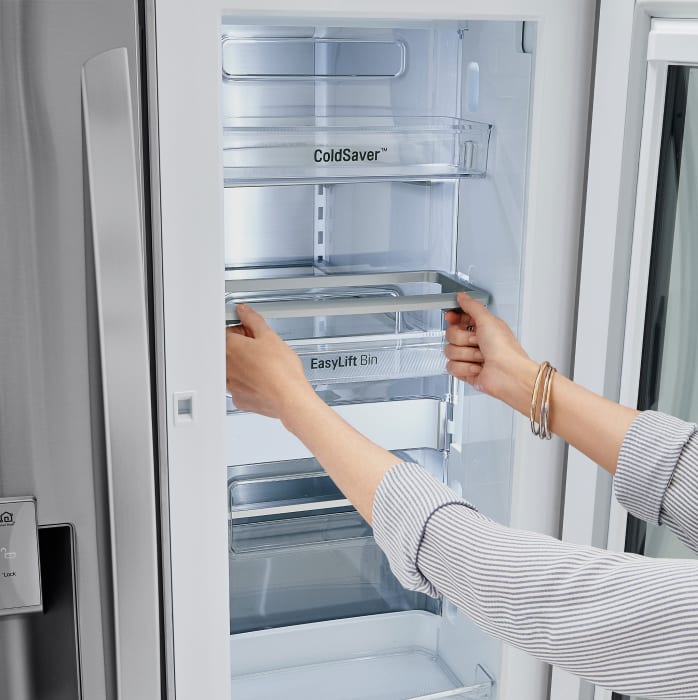 LG LRFVS3006S 36 Inch French Door Craft Ice Smart Refrigerator with 29. ...