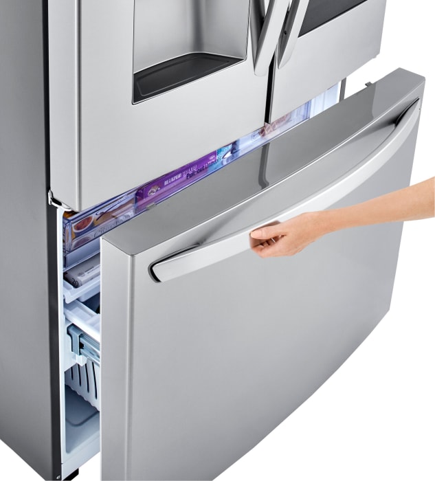 LG LRFVS3006S 36 Inch French Door Craft Ice Smart Refrigerator with 29. ...