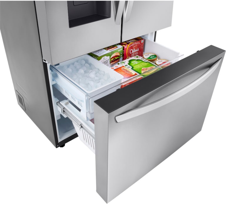 LG LRFXC2606S 36 Inch Counter-Depth MAX™ Smart French Door Refrigerator ...