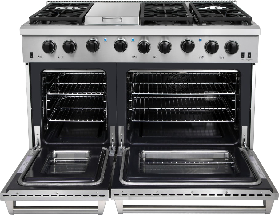 Thor Kitchen LRG4801U 48 Inch Professional Gas Range with 6.8 Cu. Ft ...