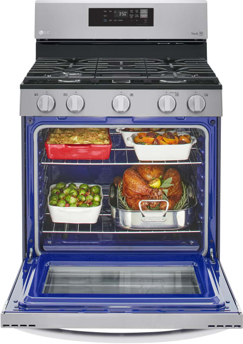 LG LRGL5821S 30 Inch Gas Smart Range with 5 Sealed Burners, 5.8 Cu. Ft ...