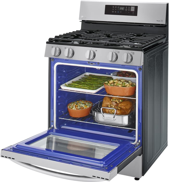 LG LRGL5823S 30 Inch Gas Smart Range with 5 Sealed Burners, 5.8 Cu. Ft ...