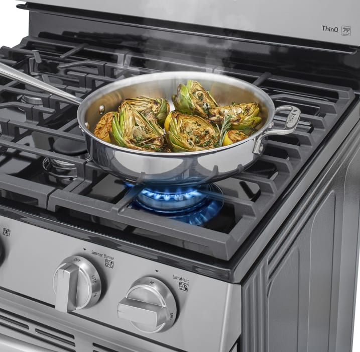 LG LRGL5823S 30 Inch Gas Smart Range with 5 Sealed Burners, 5.8 Cu. Ft ...