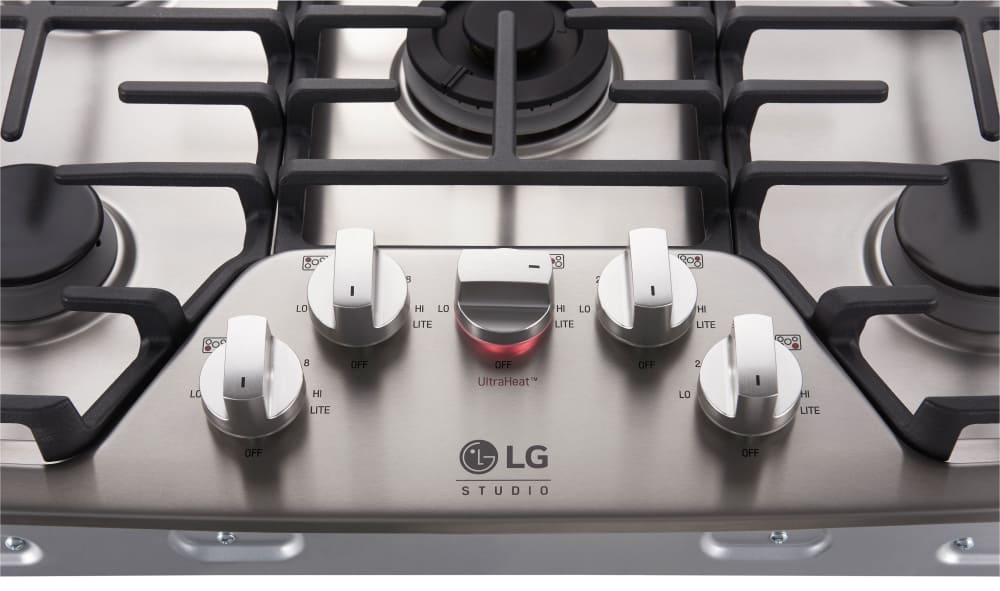 LG LSCG367ST 36 Inch Gas Cooktop with UltraHeat Burner, Simmer Burner ...