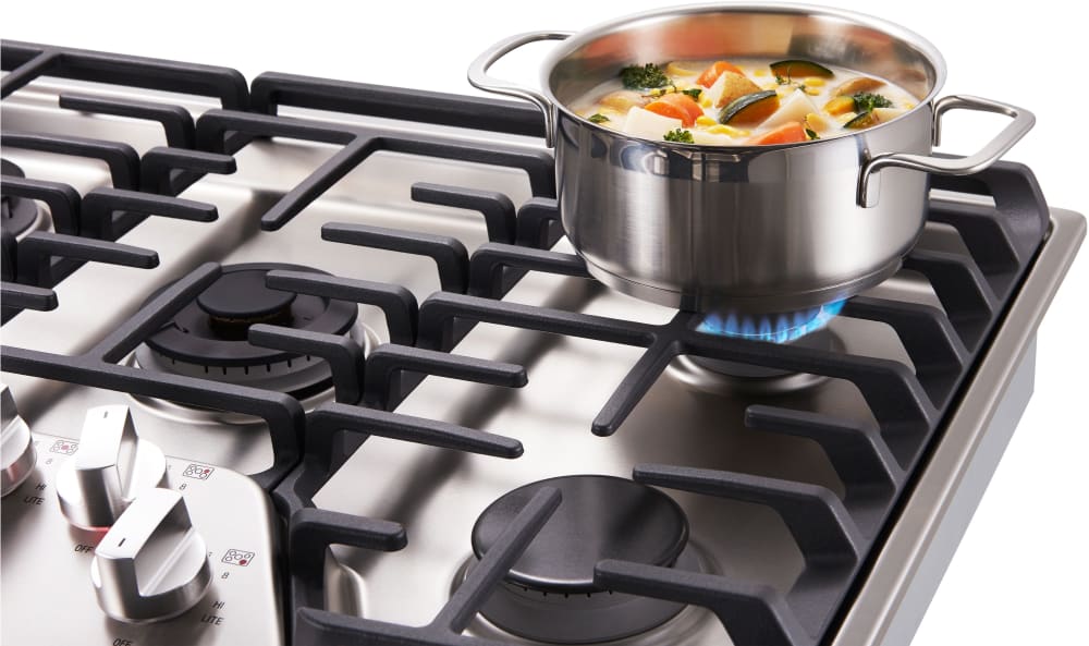 LG LSCG307ST 30 Inch Gas Cooktop with 5 Sealed Burners, Continuous Cast ...