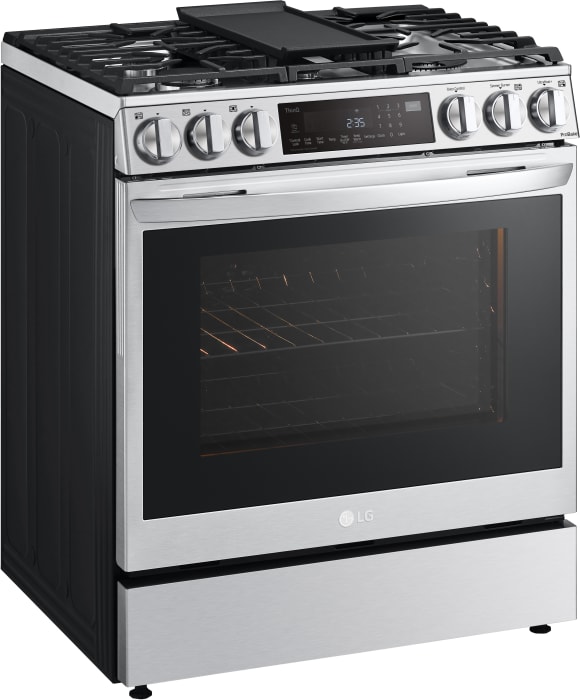 LG LSDL6336F 30 Inch Slide-In Dual Fuel Smart Range with 5 Sealed ...