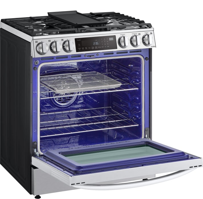 LG LSDL6336F 30 Inch Slide-In Dual Fuel Smart Range with 5 Sealed ...