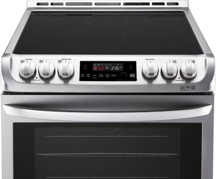 LG LSE4611ST 30 Inch Slide-In Electric Range with 5 Radiant Heating ...