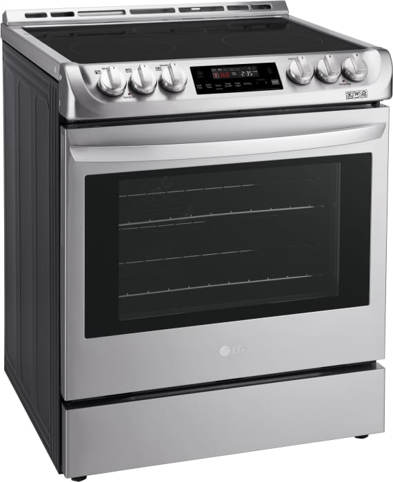LG LSE4611ST 30 Inch Slide-In Electric Range with 5 Radiant Heating ...