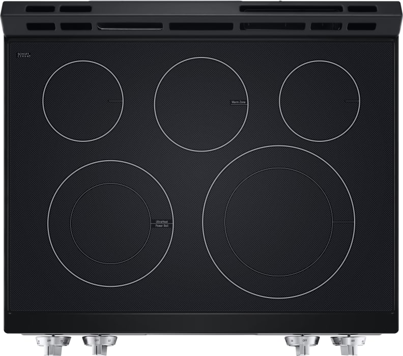 LG LSEL6331F 30 Inch Slide-In Electric Smart Range with 5 Radiant ...