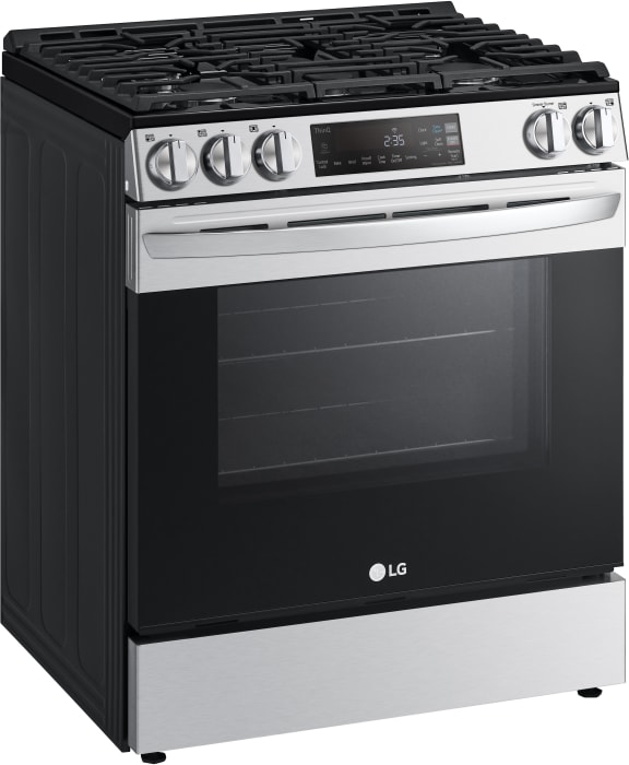 LG LSGL5831F 30 Inch Slide-In Gas Smart Range with 5 Sealed Burners, 5. ...