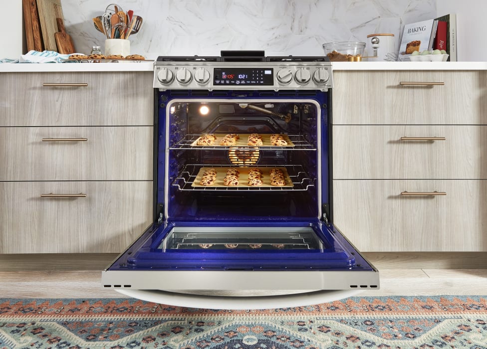 LG LSGL6337F 30 Inch Smart Instaview™ Gas Slide-In Range with 5 Sealed ...